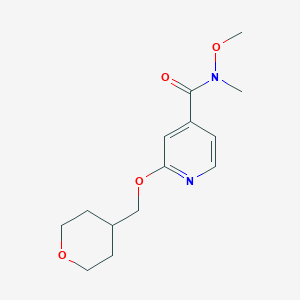 N-methoxy-N-methyl-2-((tetrahydro-2H-pyran-4-yl)methoxy)isonicotinamide ...