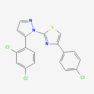 4-(4-chlorophenyl)-2-[5-(2,4-dichlorophenyl)-1H-pyrazol-1-yl]-1,3 ...