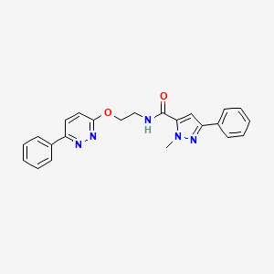 1-methyl-3-phenyl-N-(2-((6-phenylpyridazin-3-yl)oxy)ethyl)-1H-pyrazole ...