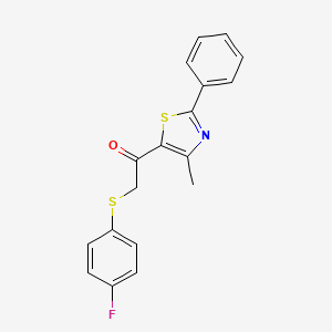 2-[(4-Fluorophenyl)sulfanyl]-1-(4-methyl-2-phenyl-1,3-thiazol-5-yl)-1 ...
