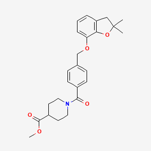 methyl 1-[4-[(2,2-dimethyl-3H-1-benzofuran-7-yl)oxymethyl]benzoyl ...
