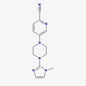 5-[4-(1-Methylimidazol-2-yl)piperazin-1-yl]pyridine-2-carbonitrile ...