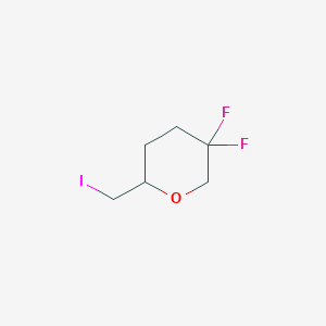 5,5-Difluoro-2-(iodomethyl)oxane | S3034271 | smolecule