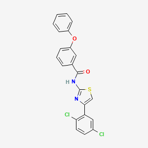 N-[4-(2,5-dichlorophenyl)-1,3-thiazol-2-yl]-3-phenoxybenzamide | S3040965 | smolecule