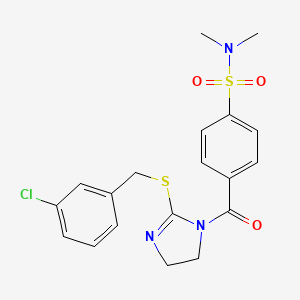 4-(2-((3-chlorobenzyl)thio)-4,5-dihydro-1H-imidazole-1-carbonyl)-N,N ...