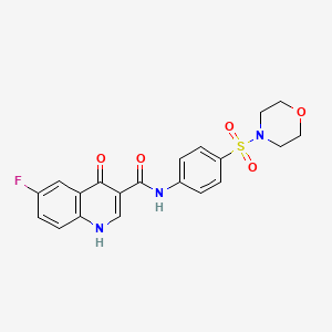 6-fluoro-4-hydroxy-N-[4-(morpholin-4-ylsulfonyl)phenyl]quinoline-3-carboxamide | S3047396 ...