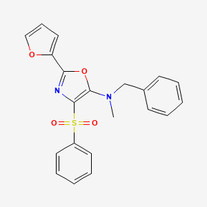 4-(benzenesulfonyl)-N-benzyl-2-(furan-2-yl)-N-methyl-1,3-oxazol-5-amine ...