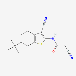 N-(6-tert-butyl-3-cyano-4,5,6,7-tetrahydro-1-benzothien-2-yl)-2 ...