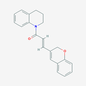 (2E)-3-(2H-chromen-3-yl)-1-(3,4-dihydroquinolin-1(2H)-yl)prop-2-en-1 ...