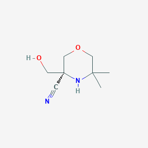 3-(Hydroxymethyl)-5,5-dimethylmorpholine-3-carbonitrile | S3081059 ...