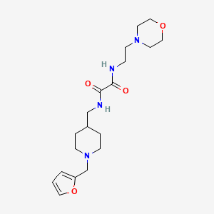 N1-((1-(furan-2-ylmethyl)piperidin-4-yl)methyl)-N2-(2-morpholinoethyl ...