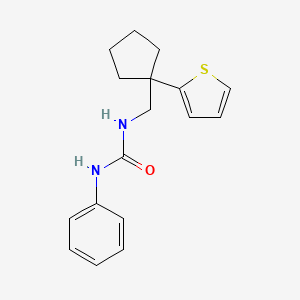 1-Phenyl-3-((1-(thiophen-2-yl)cyclopentyl)methyl)urea | S3092911 ...