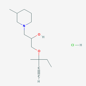 1-((3-Methylpent-1-yn-3-yl)oxy)-3-(3-methylpiperidin-1-yl)propan-2-ol ...