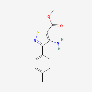 Methyl 4-amino-3-(4-methylphenyl)-1,2-thiazole-5-carboxylate | S3122385 ...