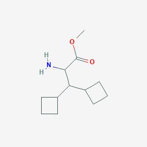 Methyl 2-amino-3,3-di(cyclobutyl)propanoate | S3122778 | smolecule