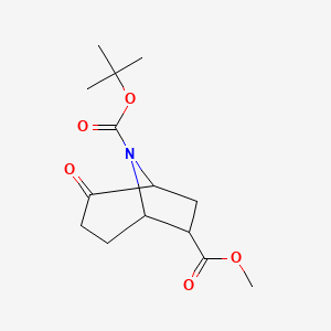 8-N-Boc 2-oxo-8-azabicyclo[3.2.1]octane-6-carboxylic acid methyl ester ...