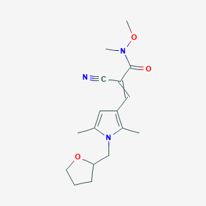2-cyano-3-{2,5-dimethyl-1-[(oxolan-2-yl)methyl]-1H-pyrrol-3-yl}-N ...