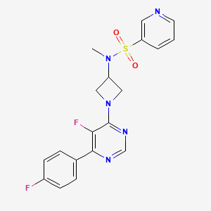 N-[1-[5-Fluoro-6-(4-fluorophenyl)pyrimidin-4-yl]azetidin-3-yl]-N ...