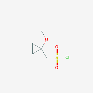 (1-Methoxycyclopropyl)methanesulfonyl chloride | S3145490 | smolecule