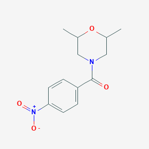 2,6-Dimethyl-4-(4-nitrobenzoyl)morpholine | S3176545 | smolecule
