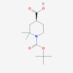 S 1 tert Butoxycarbonyl 2 2 dimethylpiperidine 4 carboxylic Acid s-1-tert-butoxycarbonyl-2-2-dimethylpiperidine-4-carboxylic-acid
