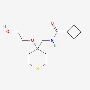 N-((4-(2-hydroxyethoxy)tetrahydro-2H-thiopyran-4-yl)methyl ...