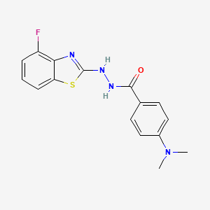 4-(dimethylamino)-N'-(4-fluoro-1,3-benzothiazol-2-yl)benzohydrazide ...