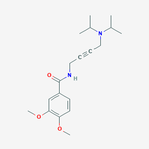 N-(4-(diisopropylamino)but-2-yn-1-yl)-3,4-dimethoxybenzamide | 1351657-84-5 | smolecule