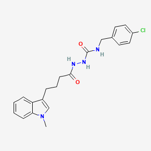 N-(4-chlorobenzyl)-2-[4-(1-methyl-1H-indol-3-yl)butanoyl]-1 ...
