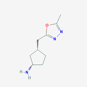 (1S,3R)-3-[(5-Methyl-1,3,4-oxadiazol-2-yl)methyl]cyclopentan-1-amine ...
