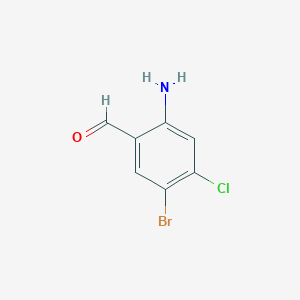 2-Amino-5-bromo-4-chlorobenzaldehyde | S3304965 | smolecule