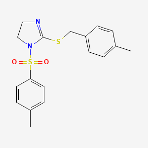 2-((4-methylbenzyl)thio)-1-tosyl-4,5-dihydro-1H-imidazole | S3306269 ...