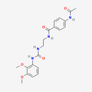 4-acetamido-N-(2-(3-(2,3-dimethoxyphenyl)ureido)ethyl)benzamide ...