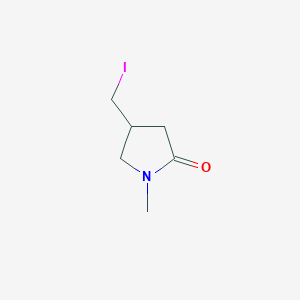 4-(Iodomethyl)-1-methyl-pyrrolidin-2-one | S3385042 | smolecule