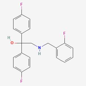 2-[(2-Fluorobenzyl)amino]-1,1-bis(4-fluorophenyl)-1-ethanol | S3447214 ...
