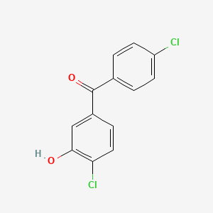 (4-Chloro-3-hydroxyphenyl)(4-chlorophenyl)methanone | S3617378 | smolecule