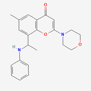 4H-1-Benzopyran-4-one, 6-methyl-2-(4-morpholinyl)-8-[1-(phenylamino)ethyl]- | S539664 | >98% (or ...
