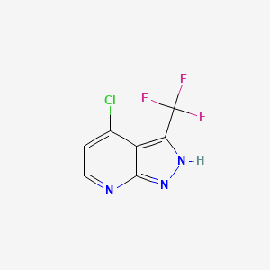 4-Chloro-3-(trifluoromethyl)-1H-pyrazolo[3,4-b]pyridine | S6622082 | smolecule
