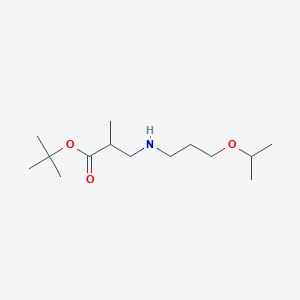 tert-Butyl 2-methyl-3-{[3-(propan-2-yloxy)propyl]amino}propanoate ...