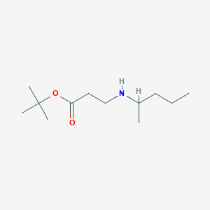 tert-Butyl 3-[(pentan-2-yl)amino]propanoate | S6628588 | smolecule