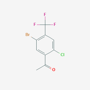 5'-Bromo-2'-chloro-4'-(trifluoromethyl)acetophenone | S853487 | smolecule