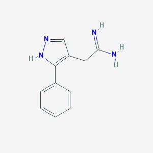 2-(3-phenyl-1H-pyrazol-4-yl)acetimidamide | S938121 | smolecule